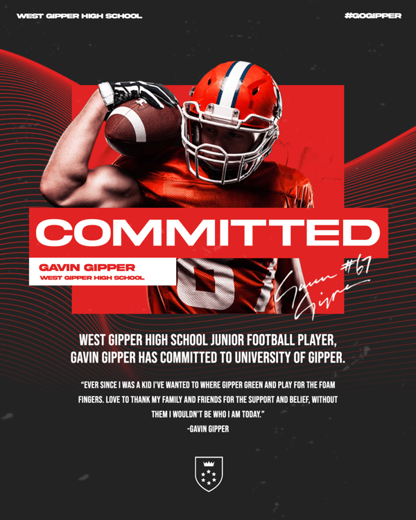 New Sports Graphics Templates for 30-Day Calendar and Commitment