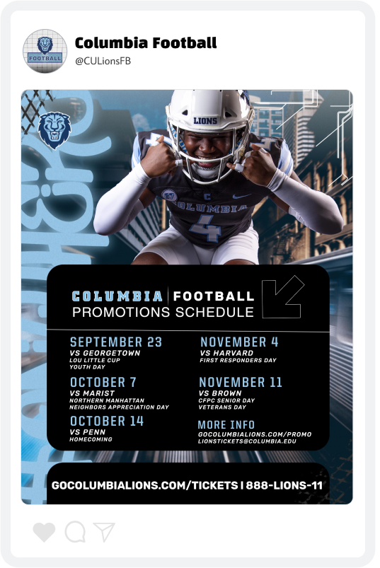 Customer Example | College Athletics | Columbia University