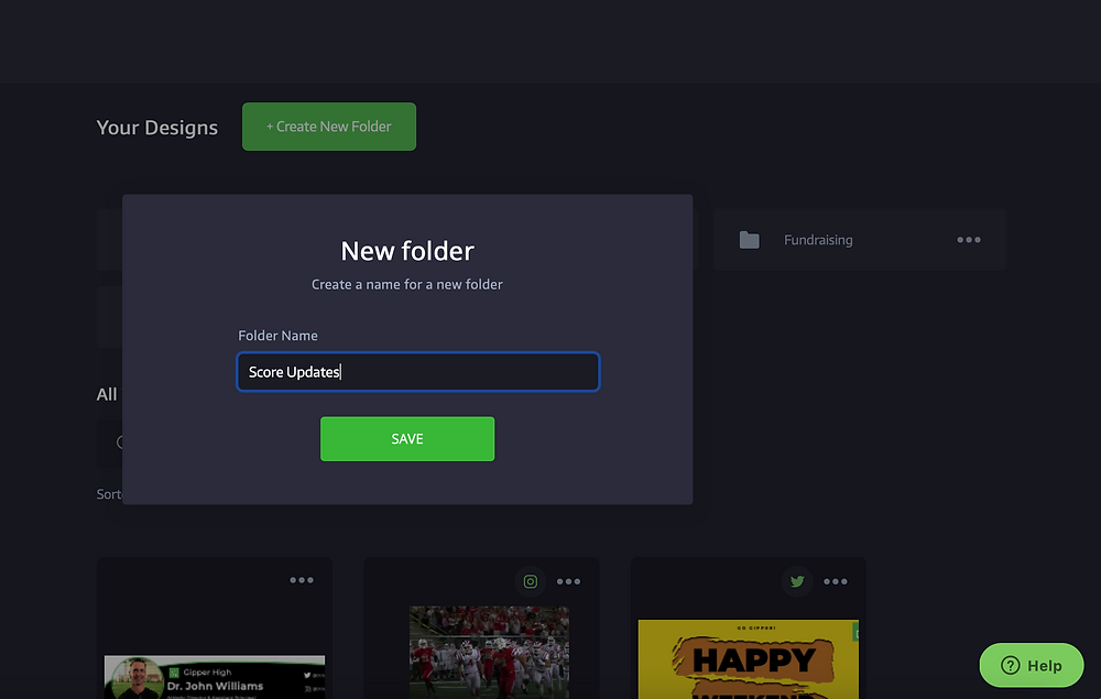 Organizing Saved Templates on Gipper