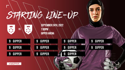 Create Starting Lineup Graphics | Gipper