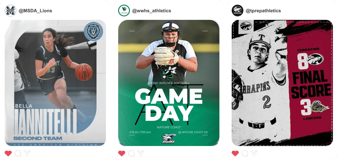 K12 Sports Graphics | Templates for High School Sports | Gipper