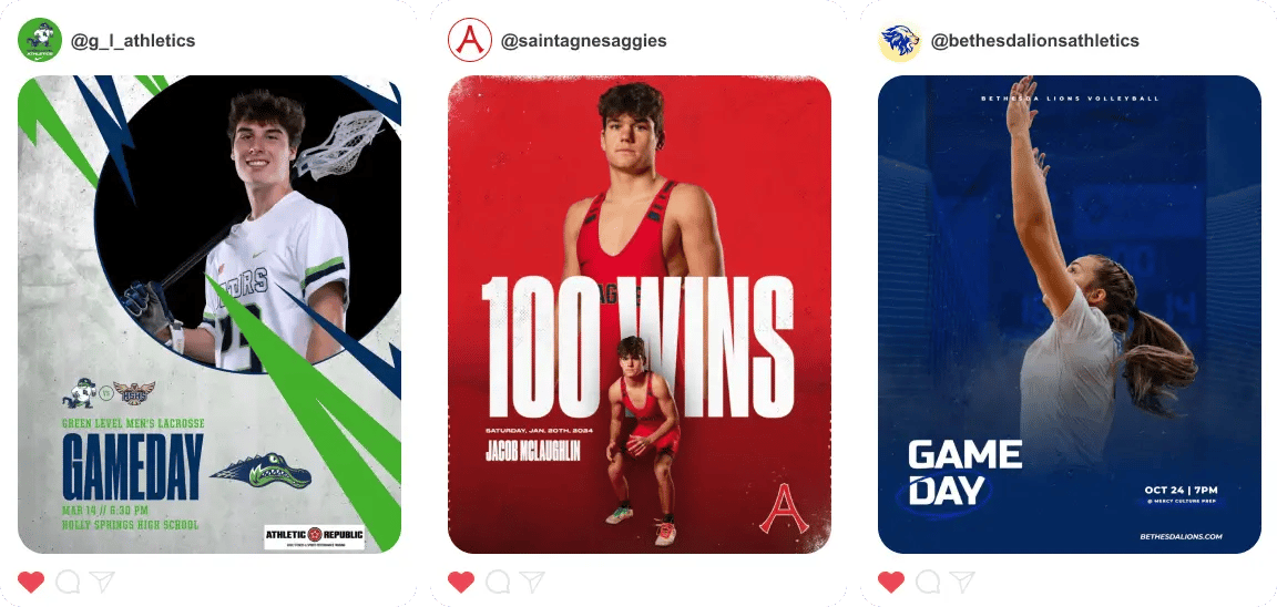 K12 Sports Graphics | Templates for High School Sports | Gipper