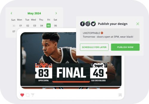 K12 Sports Graphics | Templates for High School Sports | Gipper